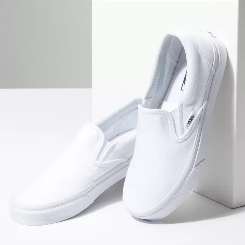 รองเท้าแวน VANS Slip-On - True White ของแท้ 100% by VANS Thailand Dealer - WeSneaker 36.5 White ...