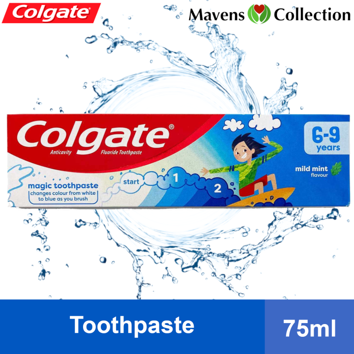 Colgate Anticavity Flouride Toothpaste Mild Mint Flavor (6-9 Years ...