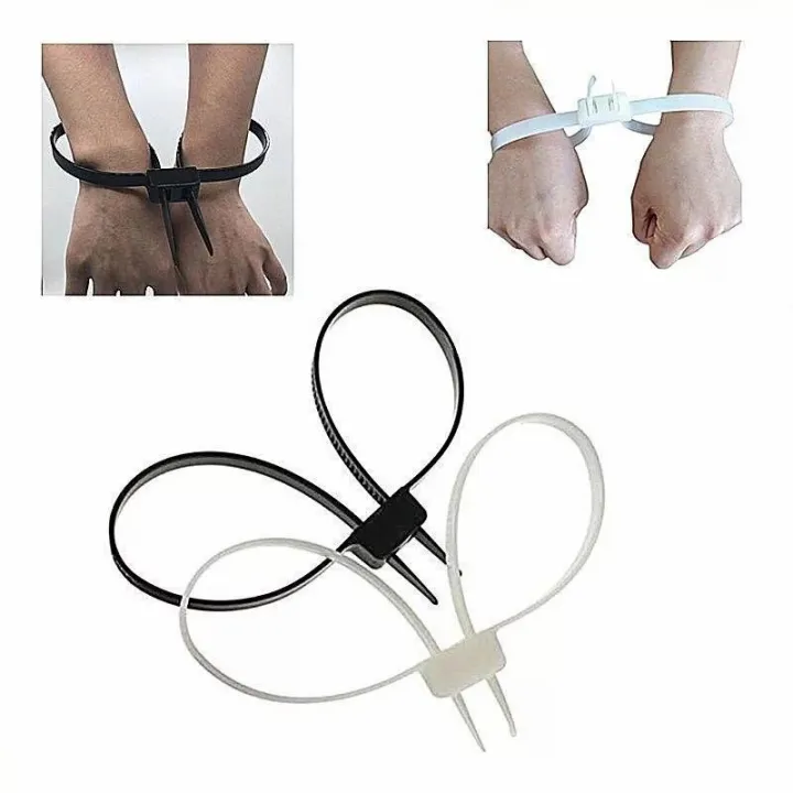 Borgol Plastik Disposable Handcuffs Zip Tie Cuff Police Handcuff ...