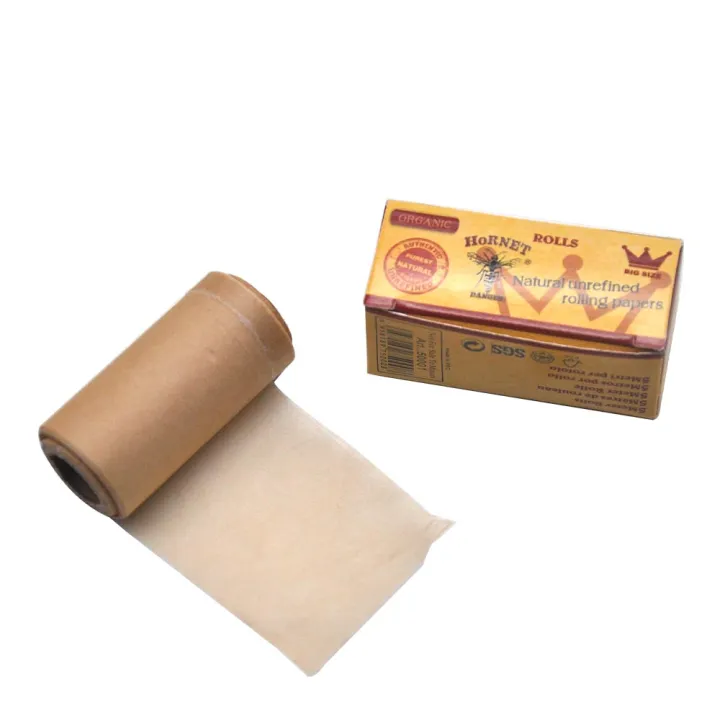 กระดาษโรล HORNET Rolling Paper 5 Meter/Roll Natural Unrefined Organic ...