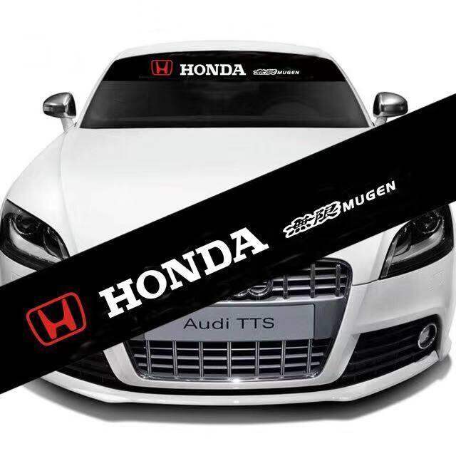 Honda Car Mugen Universal Windshield Reflective Sticker Decals - Free ...