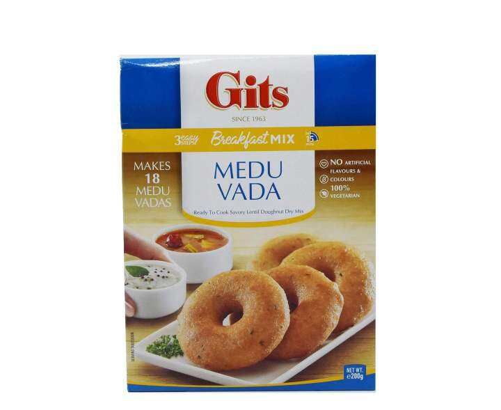 Gits Breakfast Mix - Medu Vada - Ready To Cook Savory Lentil Doughnut ...