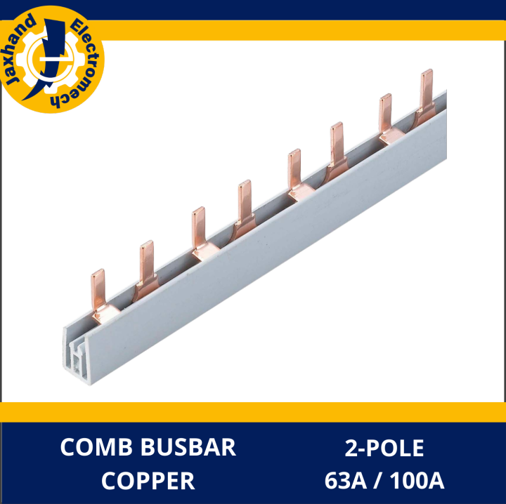 Copper Comb Busbar 2-Poles, 63A / 100A | Lazada PH
