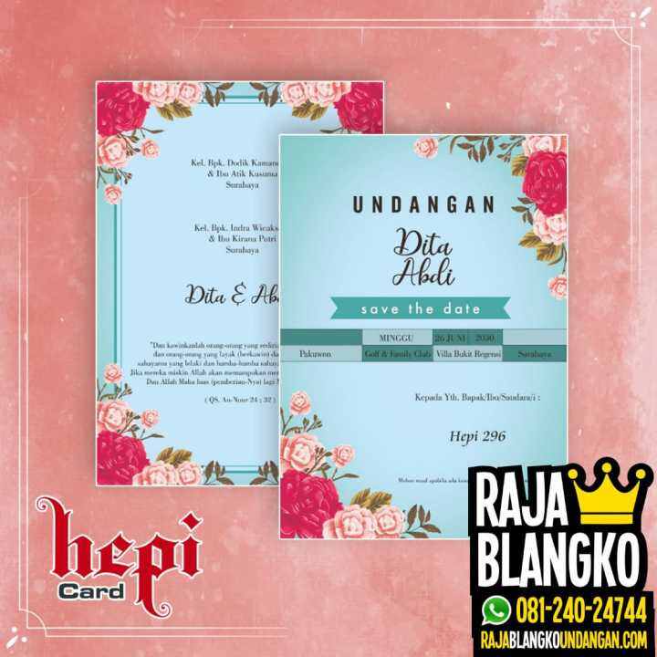 BLANGKO UNDANGAN MURAH BOGOR HEPI 296 | RAJA UNDANGAN | Lazada Indonesia