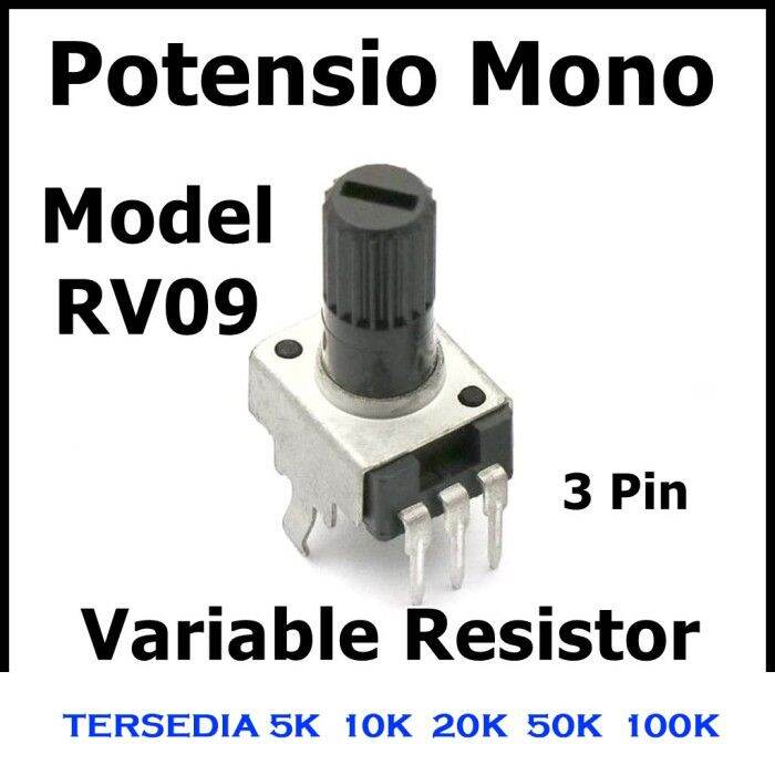 Potensio RV09 resistor variabel potenSio meter 10K 20K 50K 100 | Lazada ...