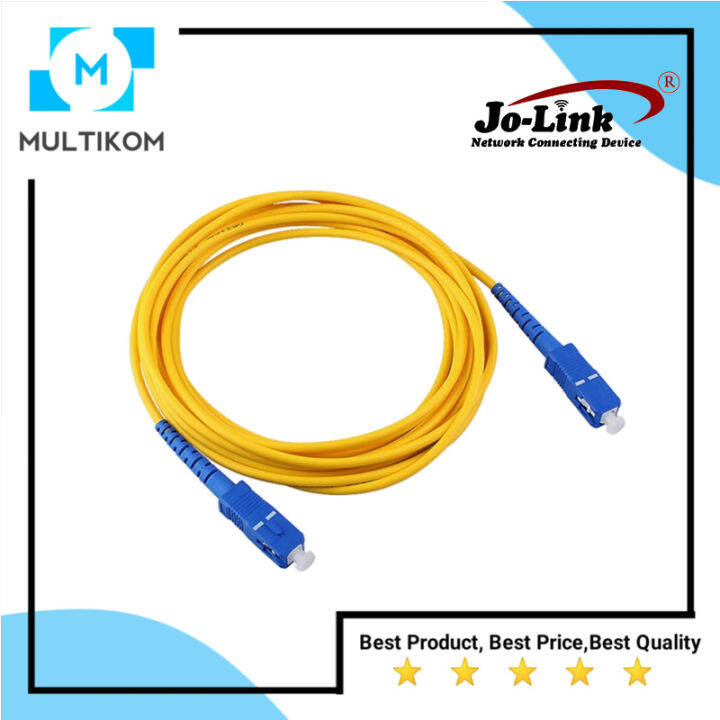 Patchcord 3M 3mm Jo-link FIber Optik Kuning | Lazada Indonesia