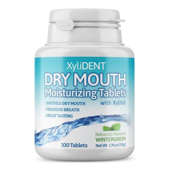 Nature's Stance XyliDENT Xylitol Tabs, WIntergeen Flavor, for Dry Mouth ...