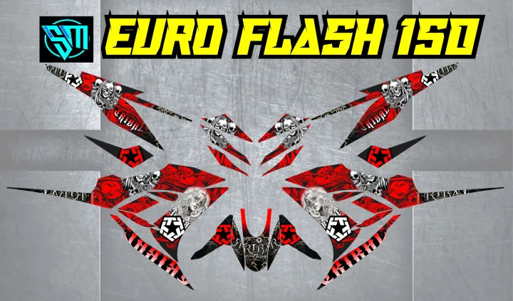 euro flash 150/viperman 150 full body decals | Lazada PH