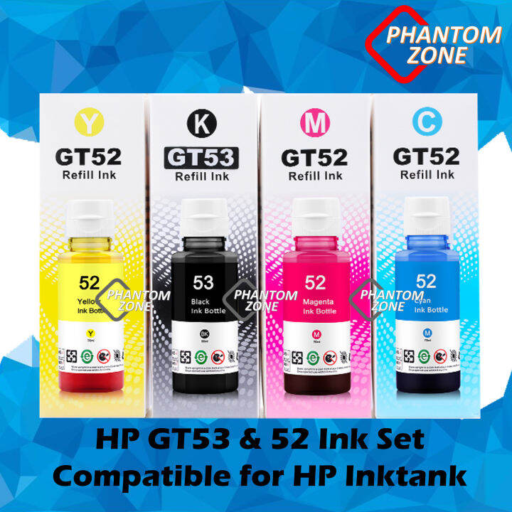 HP GT53 GT52 Refill Ink Compatible for HP Deskjet / HP Ink Tank / HP ...
