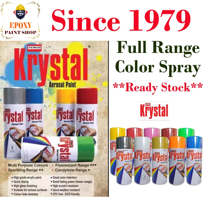 Krystal Spray Paint 400ml Trusted Brand in Aerosol Paint Since 1979 ...