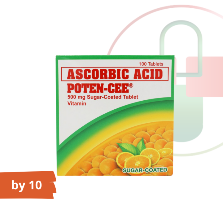 Poten Cee 500mg Sugar-Coated Tab by 10 | Lazada PH