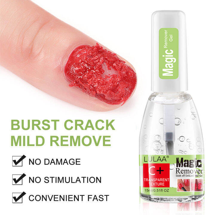 เมอร์เมอร์ LULAA เจลเล็บเจลขจัดคราบวิเศษไพรเมอร์ศิลปะเล็บปิดแช่สำหรับ ...