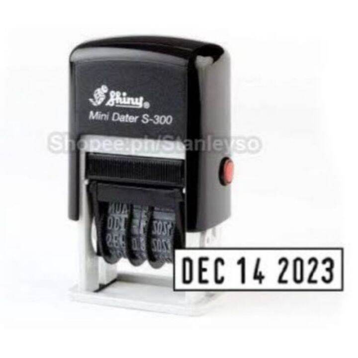 Shiny S300 Mini Dater Stamp Self Inking | Lazada PH