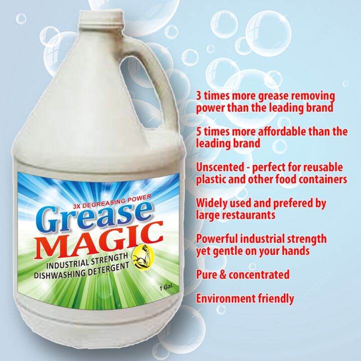 Grease Magic Dishwashing Liquid Detergent soap Degreaser Industrial ...