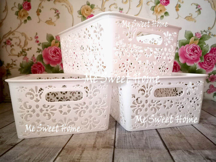 IKEA KAISON style Plastic Basket | Bakul Putih Cantik Raya Home Deco ...