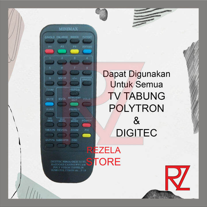Remote Minimax Remot Tv Tabung Polytron Digitec | Lazada Indonesia
