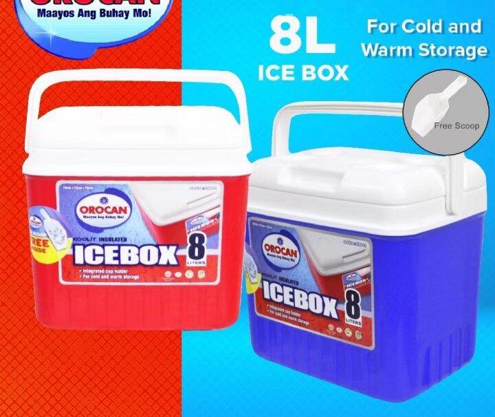 Orocan Ice box IceBox Cooler Chest Insulated 8L w/ free ice scoop Ice ...