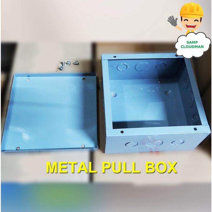 Metal Pull Box 4 x 8 x 8 Gauge #18 Makapal 6 x 6, 10 x 10 Metal ...