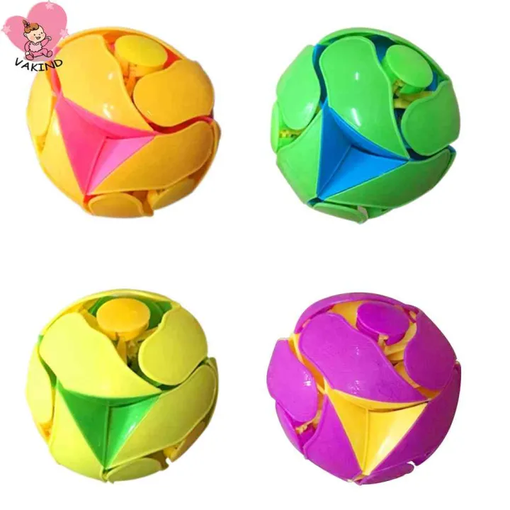Hand Throw Color Flipping Ball Color Changing Ball Decompression Toy ...