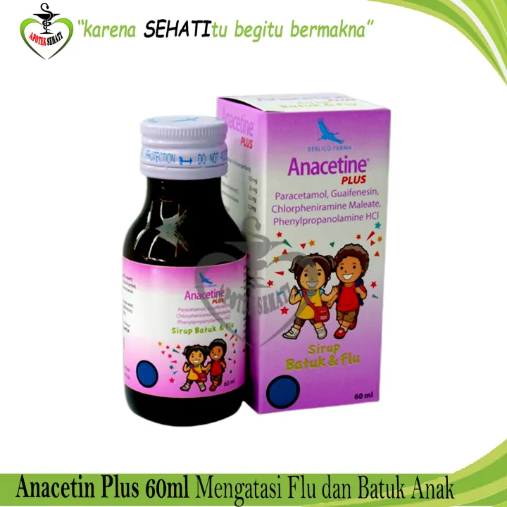 Anacetin Sirup 60 Ml Mengatasi Batuk PIilek Flu Anak | Lazada Indonesia