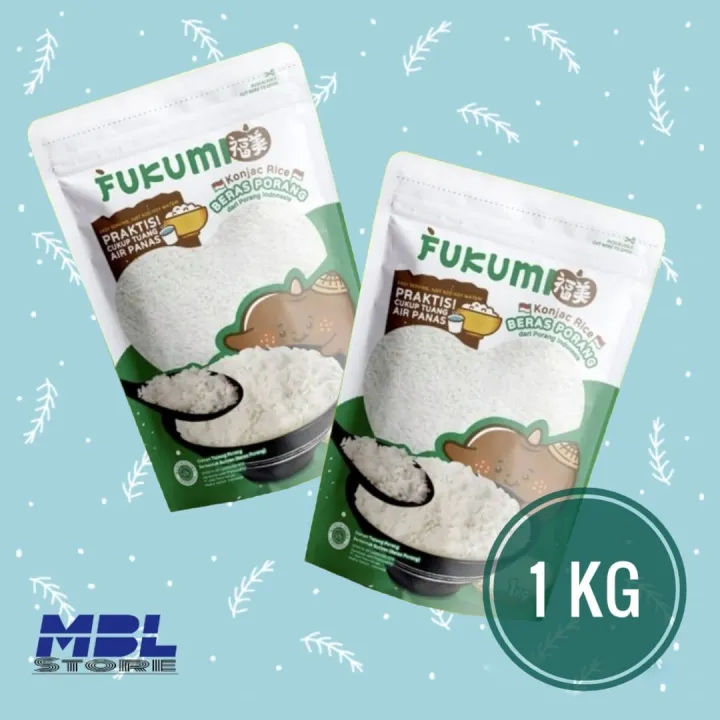 FUKUMI BERAS PORANG POUCH 1KG | Lazada Indonesia