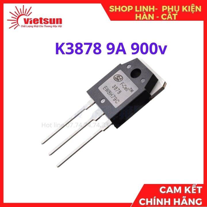 Mosfet K3878 9A 900v hàng Silan ( SL) chính hãng, linh kiện sửa chữa ...