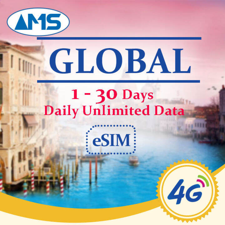 Global Travel esim 1-30 Days Daily Unlimited Data Global SIM Card for ...
