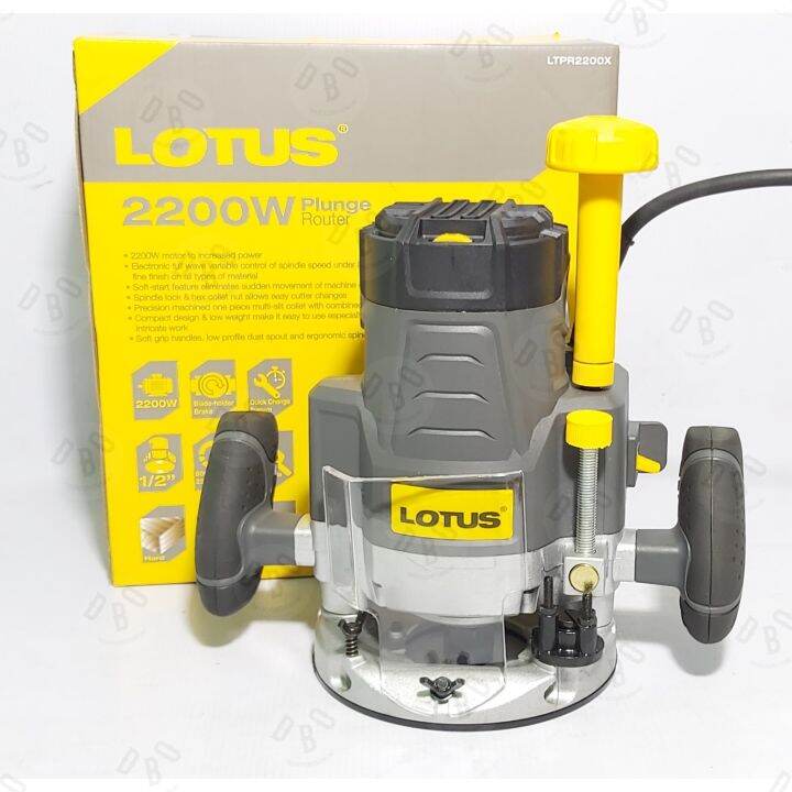 Lotus Plunge Router 1/2" Collet 2200W LTPR2200X | Lazada PH