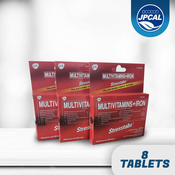 STRESSTABS ANTI-STRESS VITAMIN FORMULA 8 TABLETS | Lazada PH