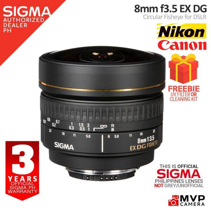Sigma 8mm f3.5 EX DG Circular Fisheye Lens MVP CAMERA | Lazada PH