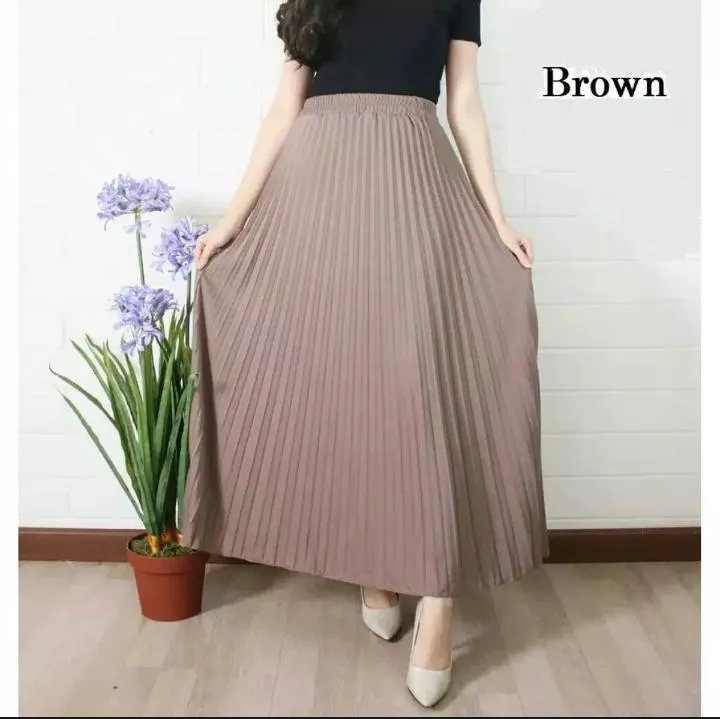 ROK PLISKET DEWASA MAXI SKIRT// PALING DICARI ROK PREMIUM 2 | Lazada Indonesia