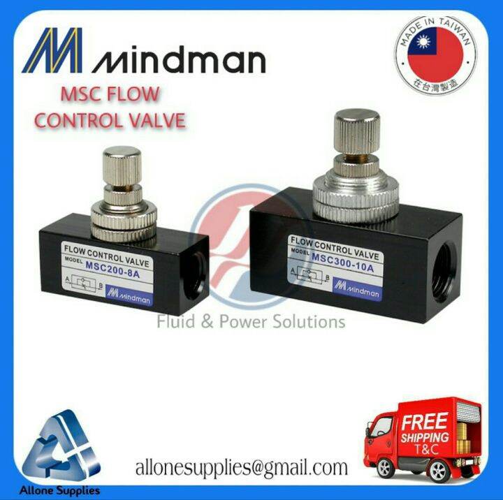 Mindman MSC-200/300 Series Pneumatic Flow Control Valve "Made in Taiwan ...