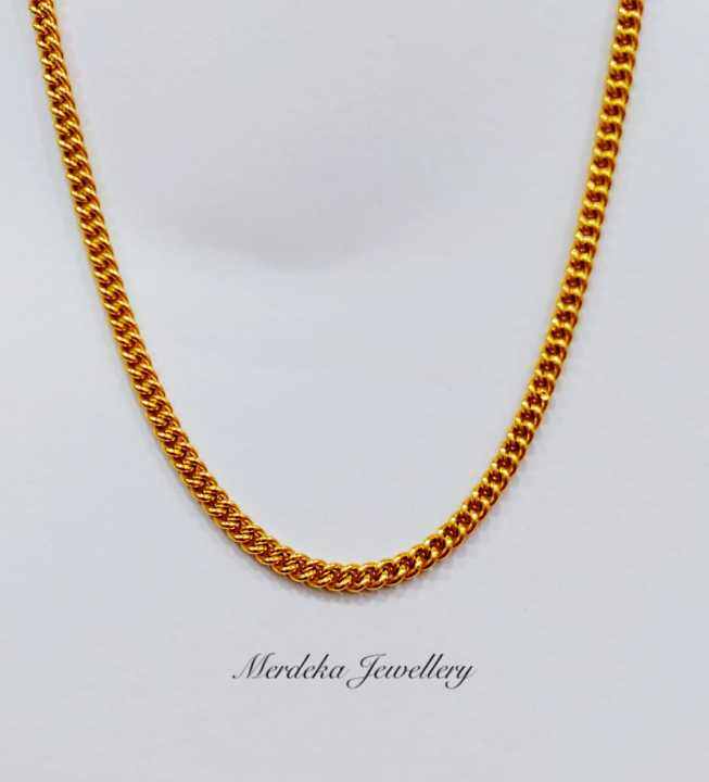 Merdeka 916 Gold Gajah Chain / Rantai Leher Gajah Emas 916 ( 6g+ ) | Lazada