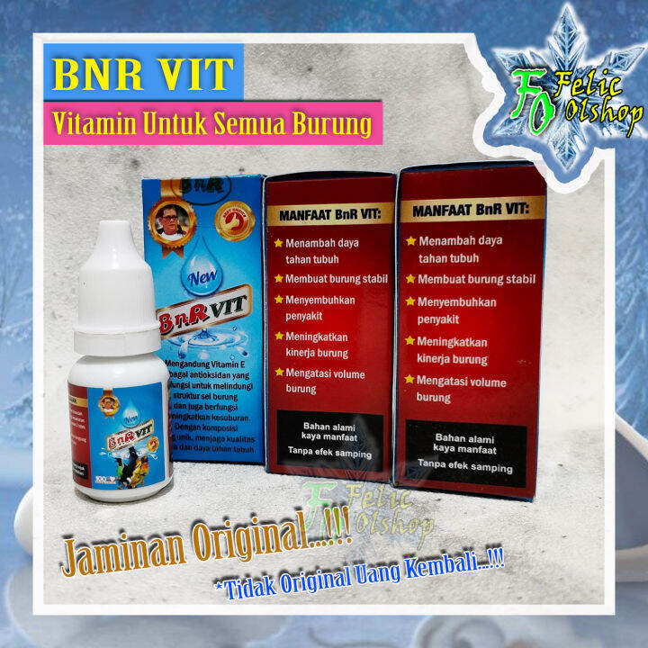 BNR VIT Vitamin Semua Burung - Murai - Kacer - Cucak Ijo - Kenari LB ...