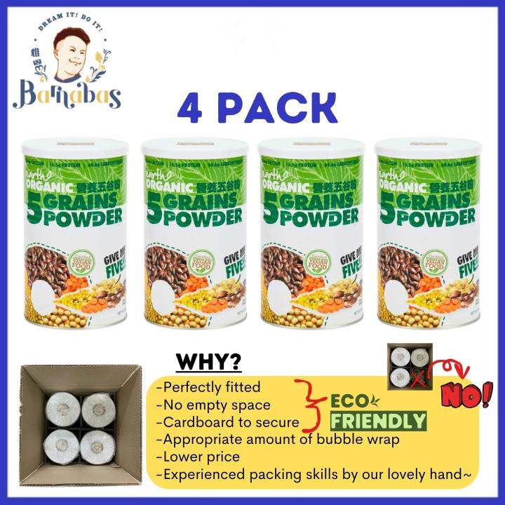 Earth Organic 5 Grains Powder 500g x 4 - Value 4 Pack | Lazada