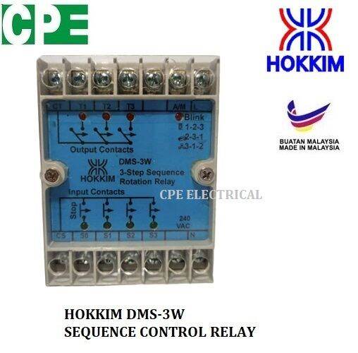 HOKKIM - SEQUENCE CONTROL RELAY - DMS-3W 3 STEPS SEQUENCE ROTATION ...
