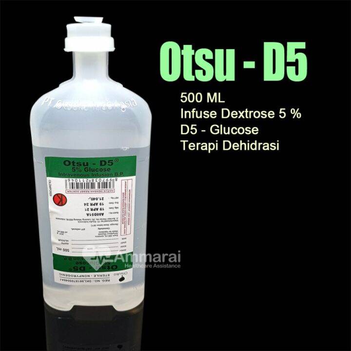 Cairan Infus Dextrose 5% 500 ml Otsu | Lazada Indonesia