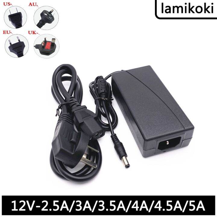 LCD Display Power Cord 12V 4A 3A 2A 3.5 Universal Power Adapter ...