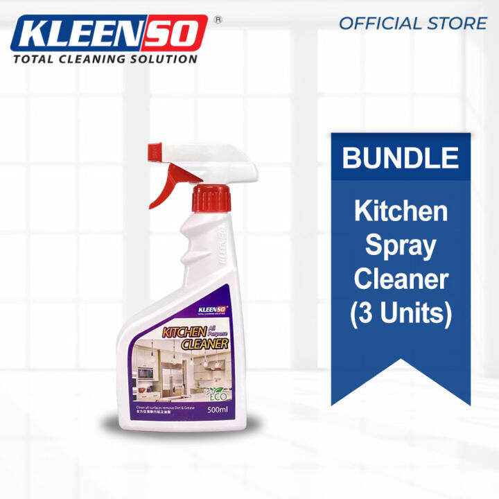 Kleenso Kitchen All Purpose Spray Cleaner (3x 500ml) Bundle Deal | Lazada