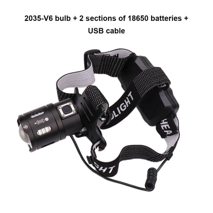 Switchable 3 Modes Head Torch Fishing Front Flashlight Torch for Night ...