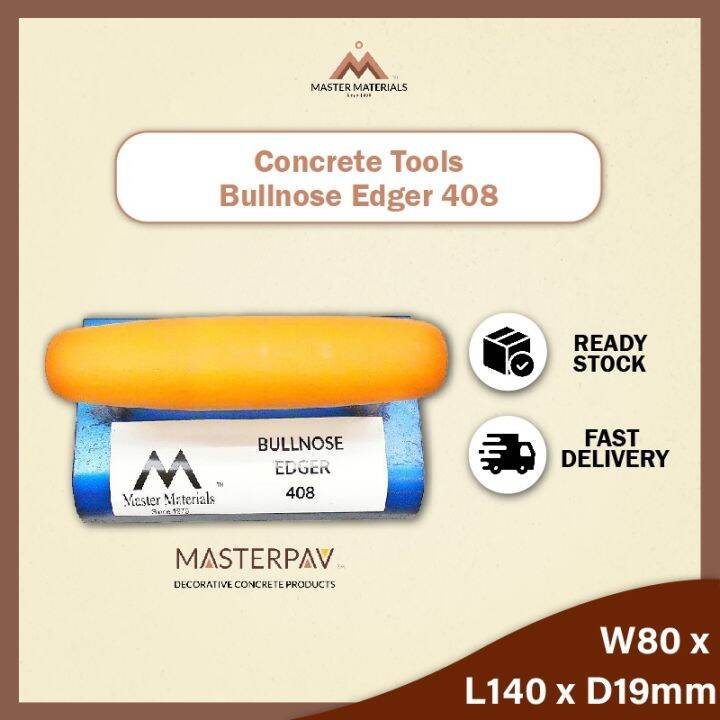 MASTERPAV Concrete imprint tools - Steel Bullnose Edgers 408 | Lazada
