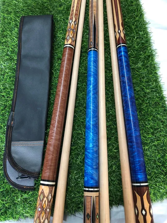 3 PCS PAMPANGA BILLIARD CUE STICK CAPIZ DESIGN W/ FREE SOFT CASE/ TAKO ...