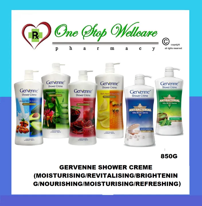GERVENNE SHOWER CREME 850G (ALMOND MILK/HONEYSUCKLE/GOJI BERRY/BIRD'S ...