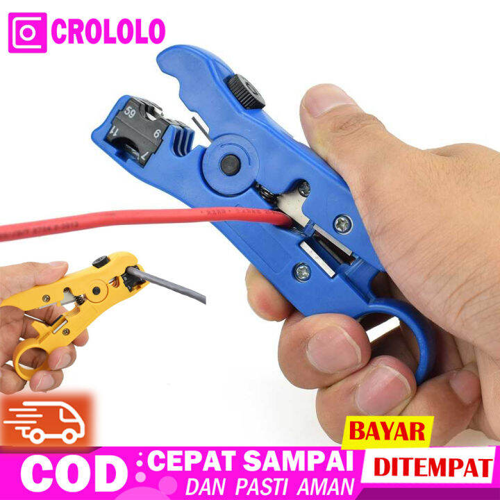 Alat Tang CRIMPING Kabel LAN UTP/STP RG59, RG6, RG7, RG11, 4P/6P/8P ...