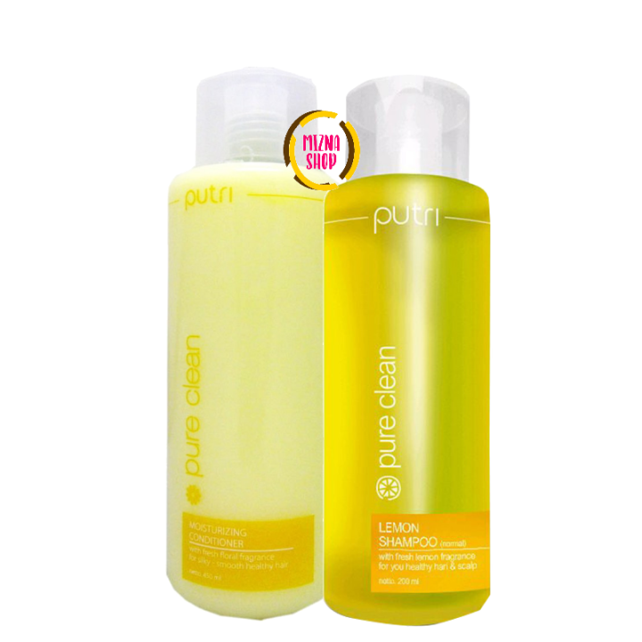 Paket Putri Pure Clean Shampoo + Conditioner Aroma Lemon 200mL / 450mL ...