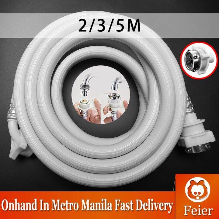 【Free Transfer Head】Washing Machine Water Inlet Pipe Hose Extension 2/3 ...