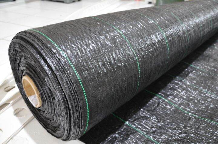 Terpal Mulsa Weedmat Control 1 roll 100 Meter (Lebar 1.2 Meter) Hitam ...