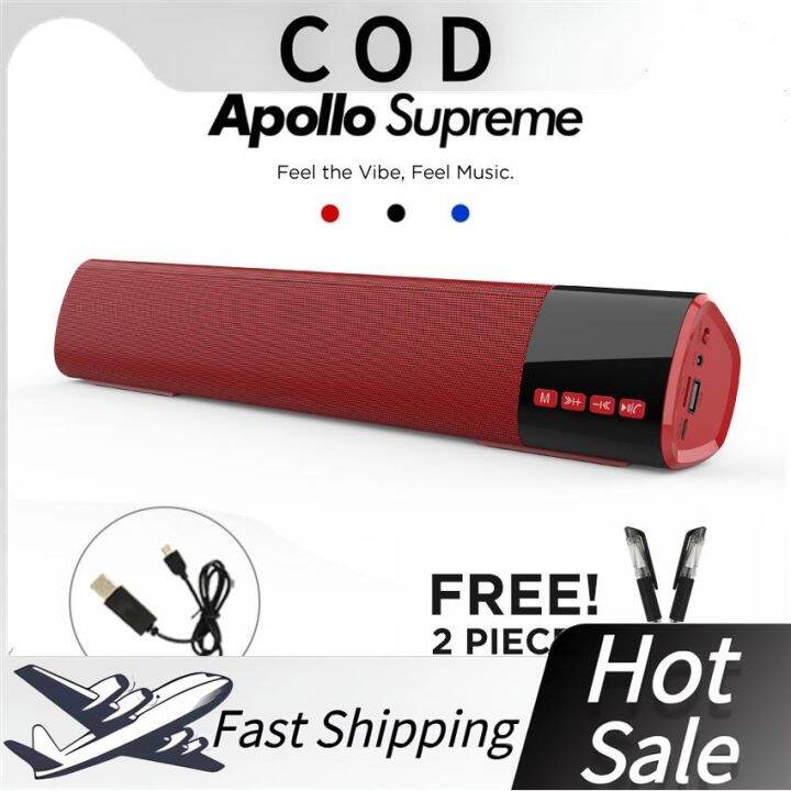 Ready stock 】 Portable SoundBar Speaker Subwoofer With USB Aux Outlet ...