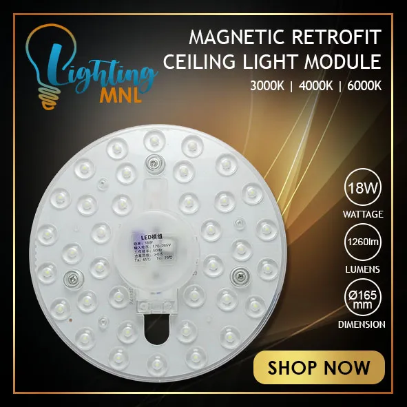 Lightingmnl 18 Watts Ceiling lamp light replacement | Magnetic Retrofit ...