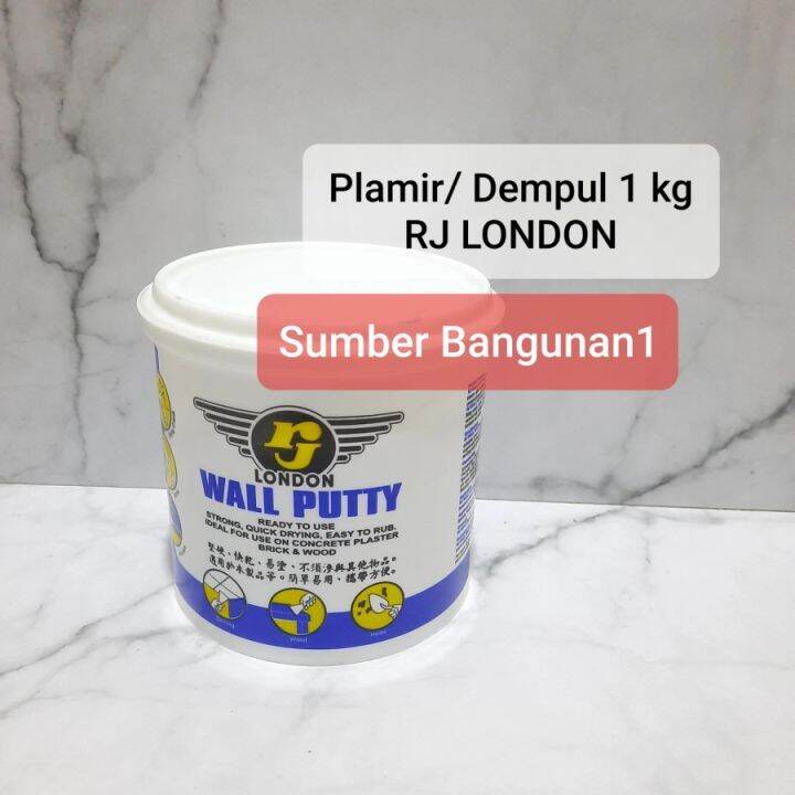 Plamir RJ 1kg dempul tembok putih 1 kg | Lazada Indonesia
